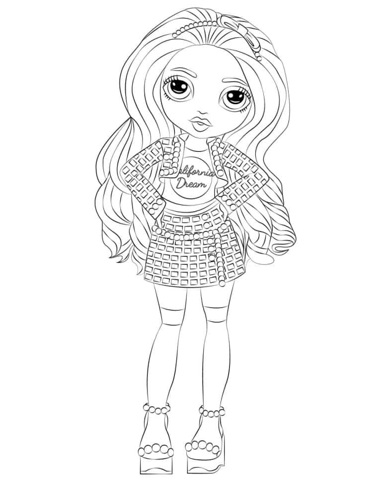 Rainbow High dolls ausmalbilder zum ausdrucken kostenlos
