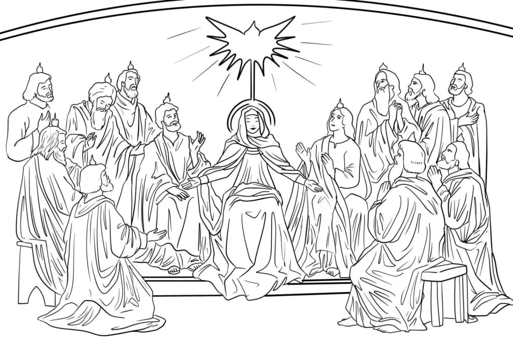 15+ Ausmalbilder Pfingsten kostenlos ausdrucken für kinder