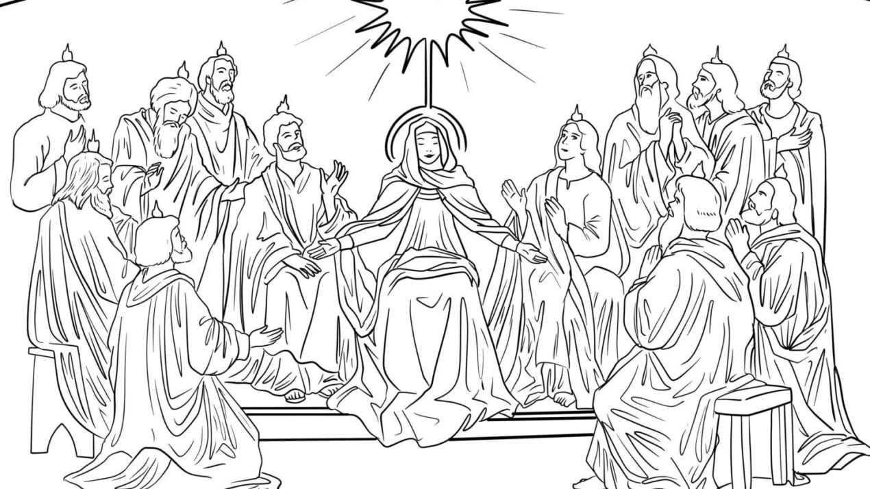 Pfingsten Pinksteren Pentecostes Pentecost Ausmalbilder Pentecoste ...