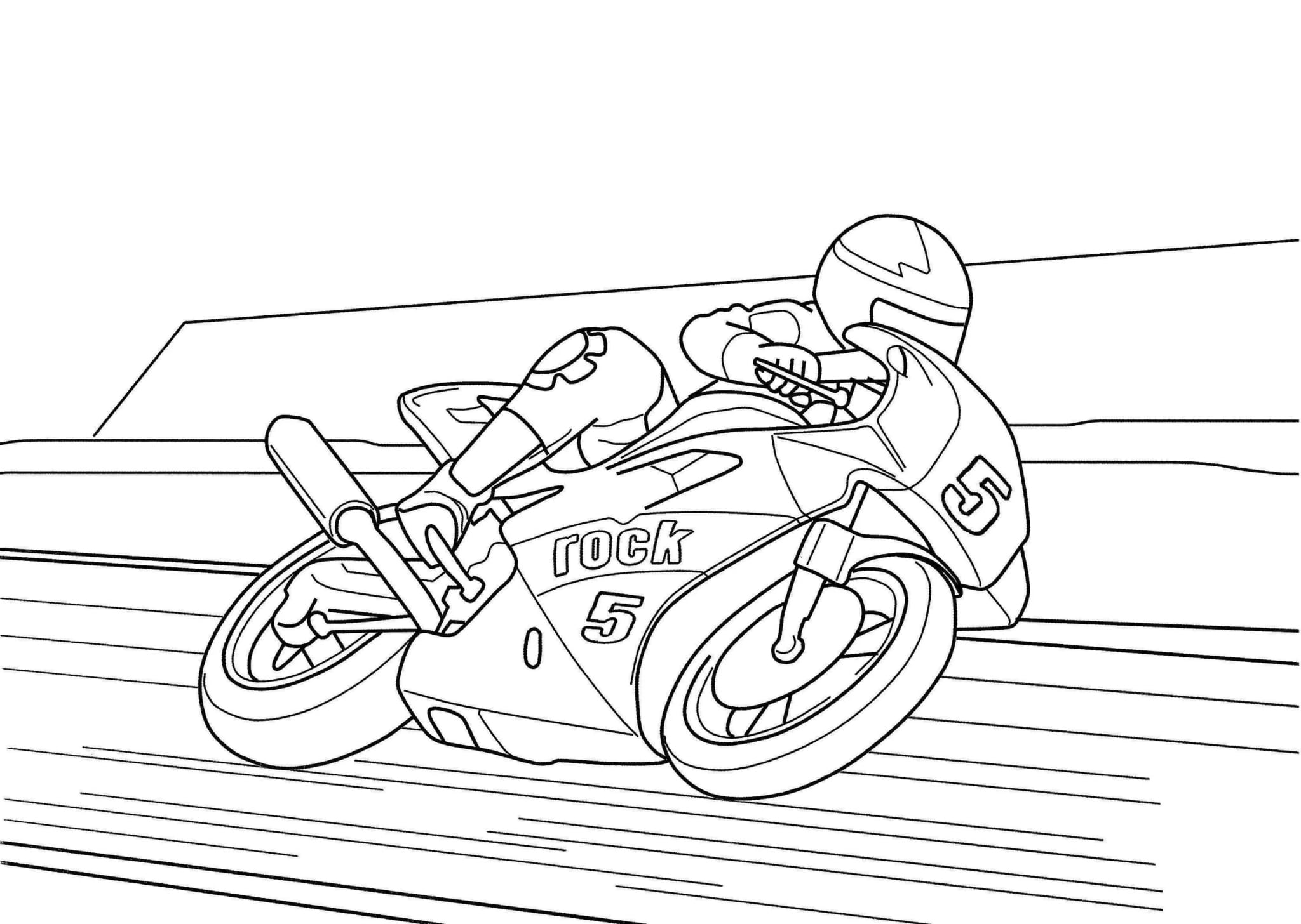 21+ Ausmalbilder Motorrad kostenlos ausdrucken zum farbe