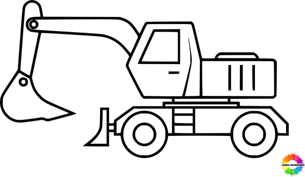 27+ Bagger ausmalbilder zum ausdrucken kostenlos für kinder