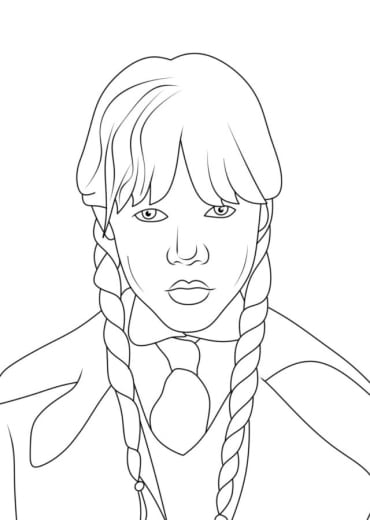 67+ Wednesday ausmalbilder auf Netflix - Gratis für kinder