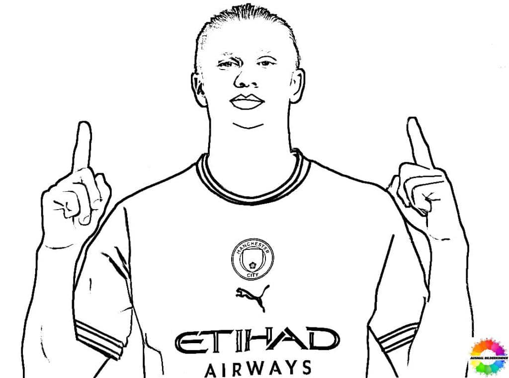 17+ Erling Haaland ausmalbilder - Berühmter Fußballspieler