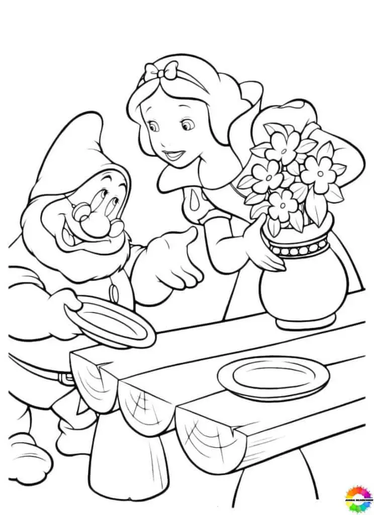 39+ Schneewittchen ausmalbilder PDF zum drucken kostenlos