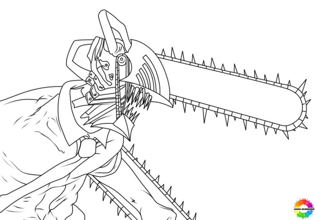 21+ Chainsaw Man ausmalbilder kostenlose für kinder ausmalen