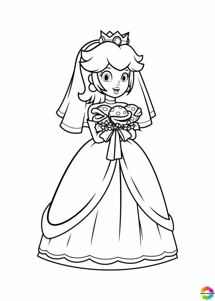 24+ Prinzessin Peach ausmalbilder zum ausdrucken für Mädchen