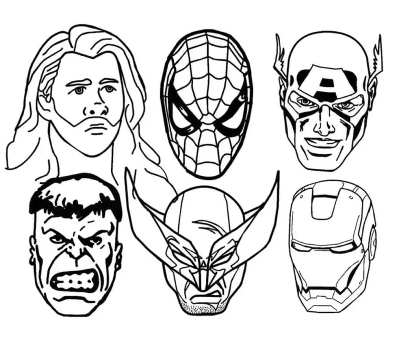 Superhelden ausmalbilder PDF zum ausdrucken für kinder