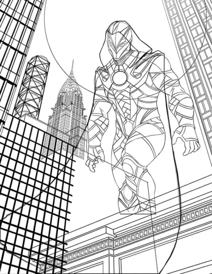 Moon Knight Coloring Pages