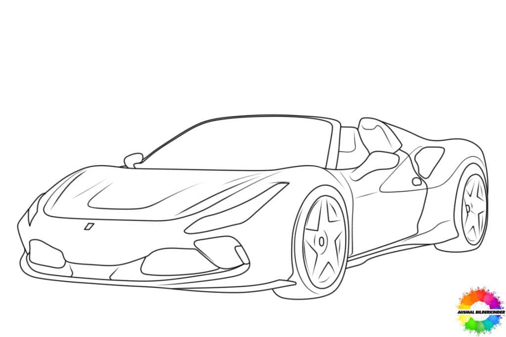 60+ Ferrari ausmalbilder autos zum ausdrucken für kinder