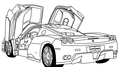 Ferrari Fxx Coloring Pages