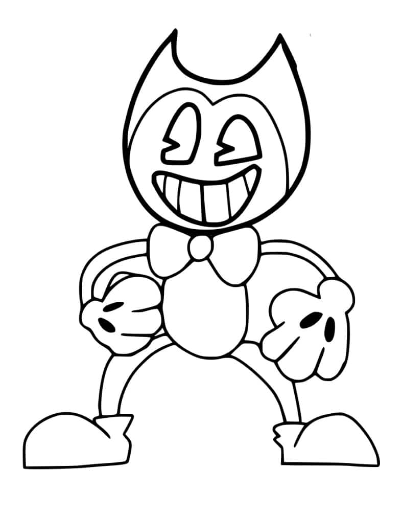 40+ Ausmalbilder Bendy and the ink machine kostenlose für kinder