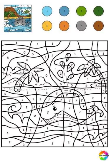 33+ Malen nach zahlen ausmalbilder zum ausdrucken für kinder