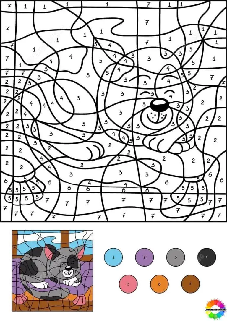 33+ Malen nach zahlen ausmalbilder zum ausdrucken für kinder
