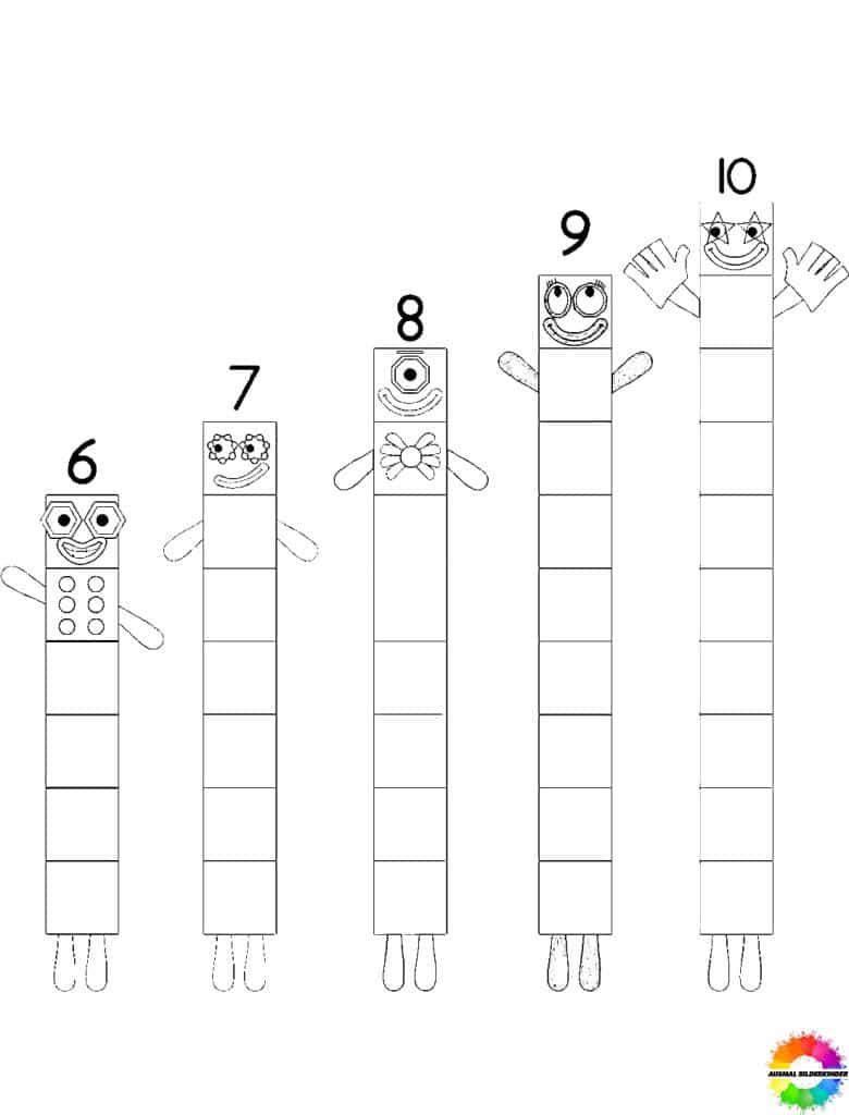 44+ Numberblocks ausmalbilder für Kinder zum Ausdrucken