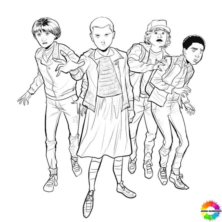 63+ Charaktere Stranger Things ausmalbilder zum ausdrucken