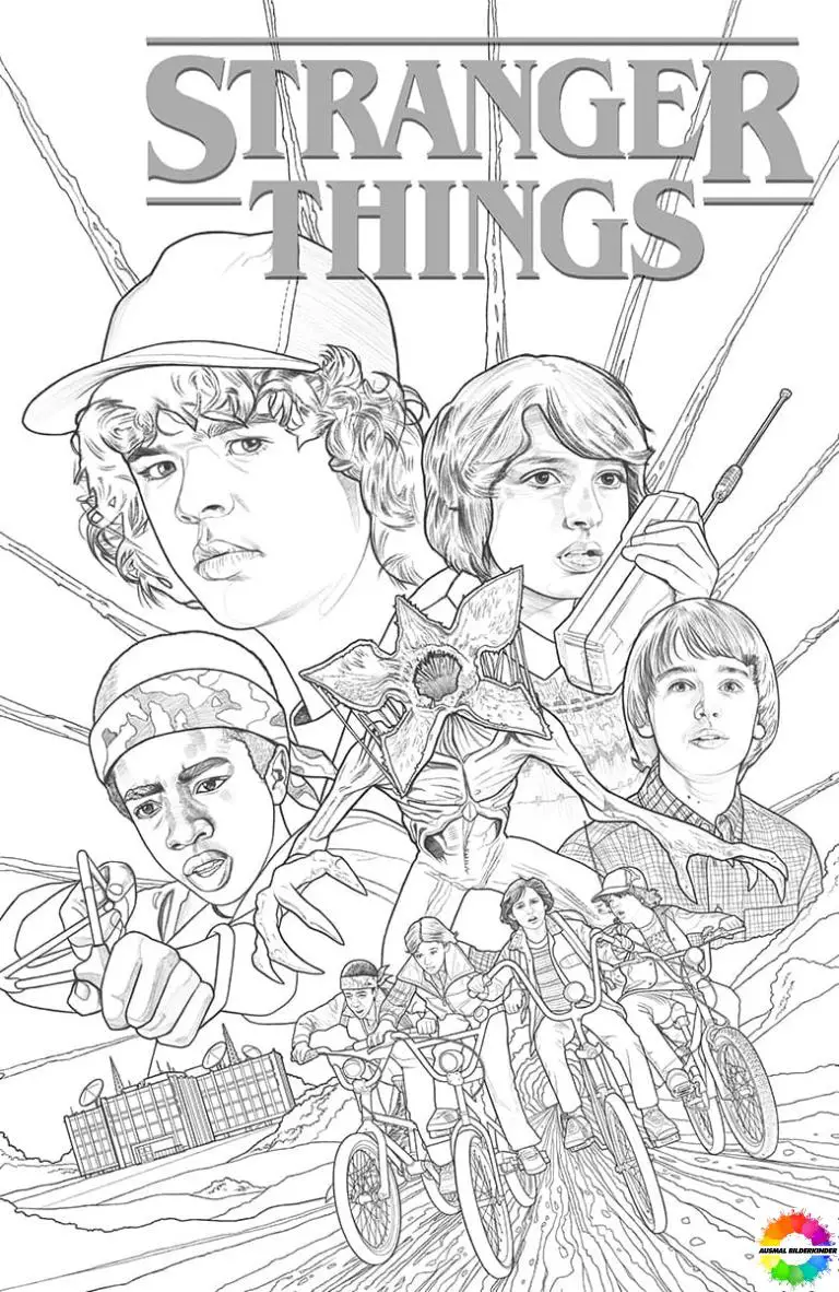 63+ Charaktere Stranger Things ausmalbilder zum ausdrucken