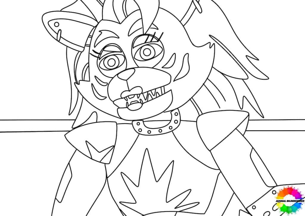 20+ FNAF Roxy ausmalbilder kostenlose - Neueste Kollektion