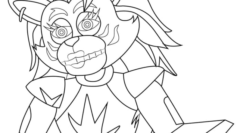 FNAF Roxy ausmalbilder kostenlose - Neueste Kollektion