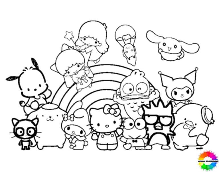 27+ Sanrio ausmalbilder kostenlos für kinder zum ausdrucken