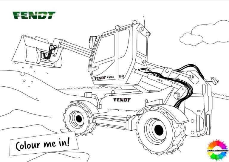 Fendt Traktor Tracteur Kleurplaten Malvorlage Kolorowanki Coloriage ...