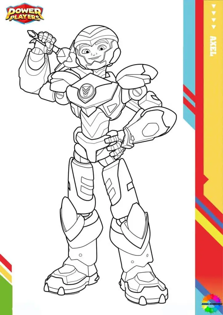 29+ Power Players ausmalbilder gratis zum ausdrucken für kinder