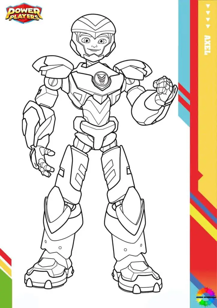 29+ Power Players ausmalbilder gratis zum ausdrucken für kinder