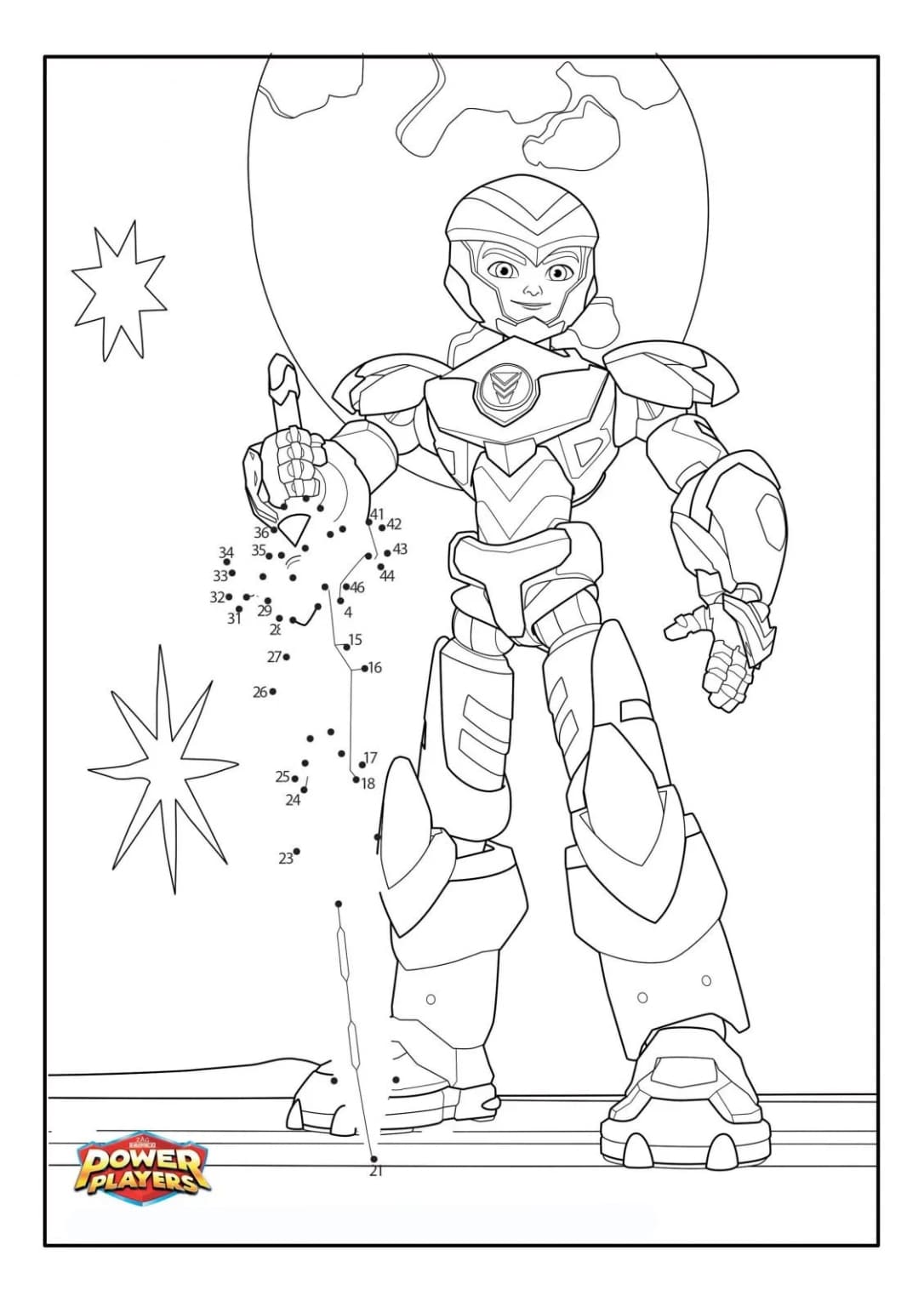 29+ Power Players ausmalbilder gratis zum ausdrucken für kinder