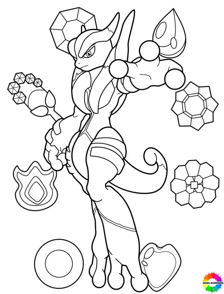 37+ Pokémon Mewtu ausmalbilder - Sehr gute Qualität für Kinder