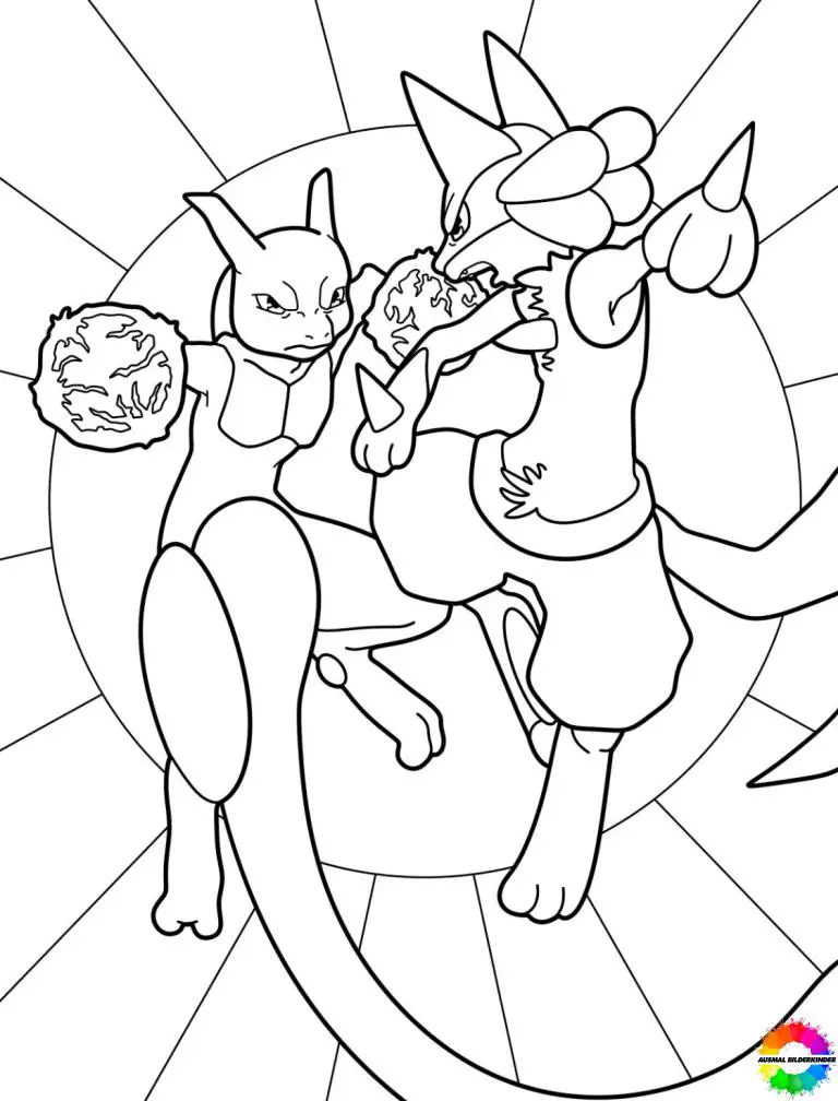 37+ Pokémon Mewtu ausmalbilder - Sehr gute Qualität für Kinder