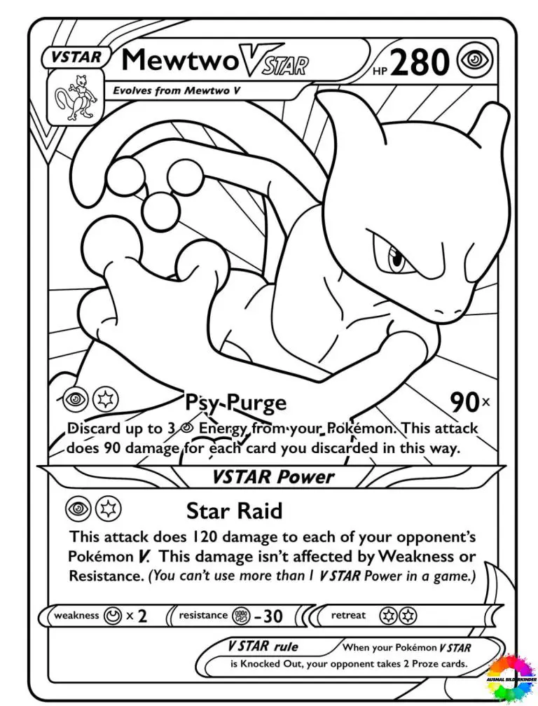 37+ Pokémon Mewtu ausmalbilder - Sehr gute Qualität für Kinder