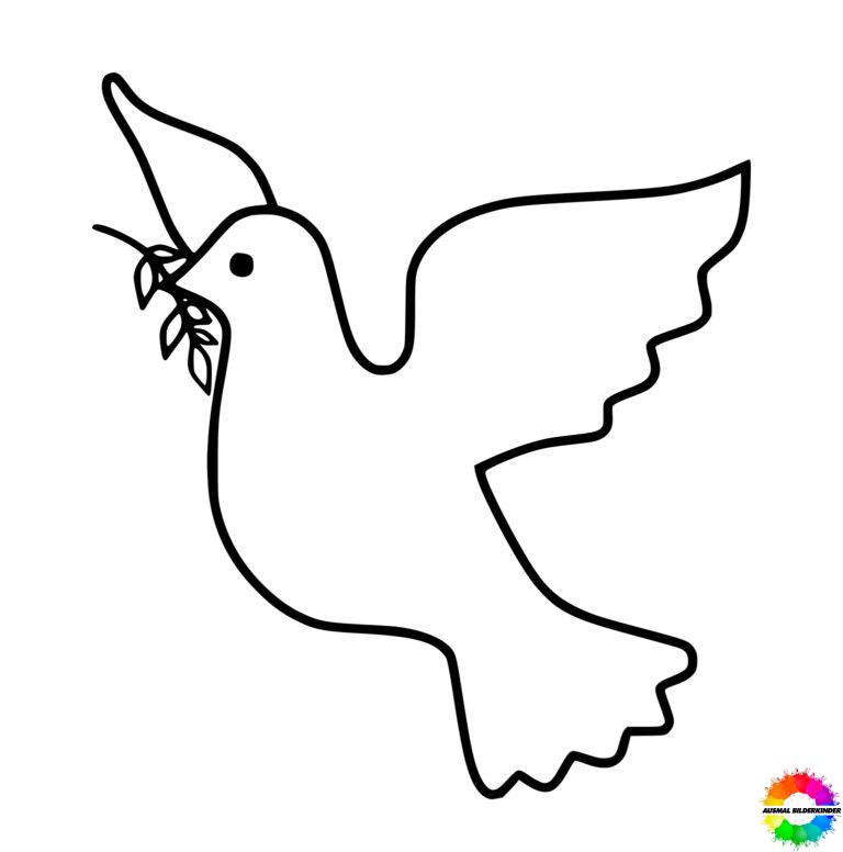 22+ Taube ausmalbilder zum ausmalen kostenlos - Friedenssymbol