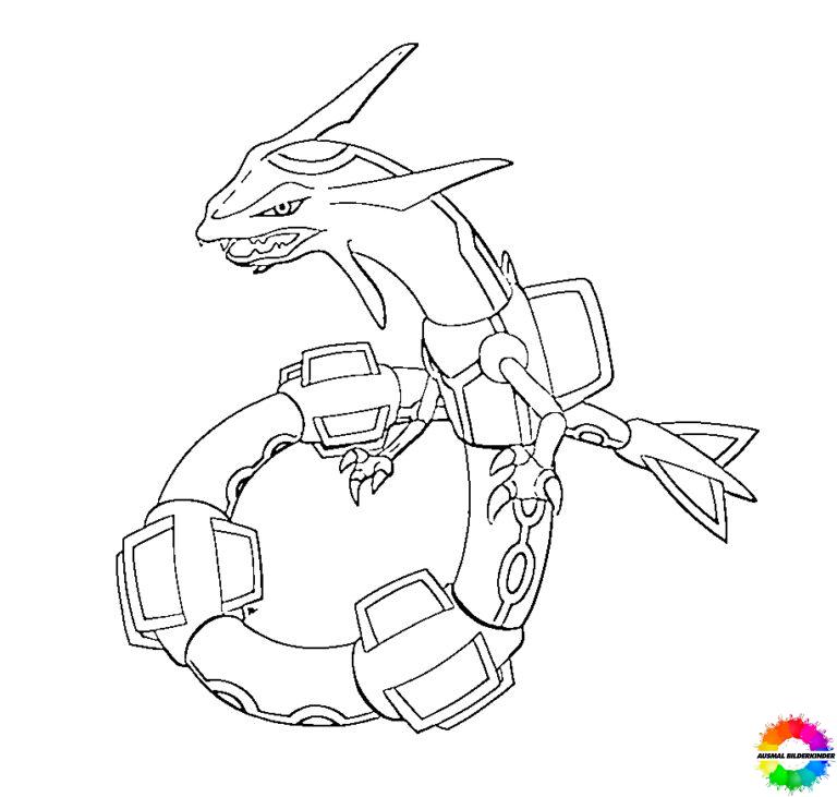 Rayquaza Pokemon Ausmalbilder Legendare